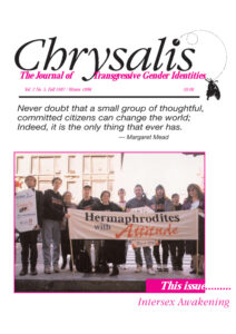 Chrysalis Magazine, editie Intersex Awakening - Queer Geschiedenismaand